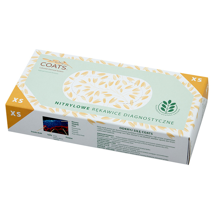 Powder-free nitrile examination gloves Doman Coats Colloidal Oatmeal ...